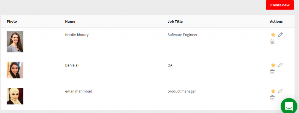 New feature alert - Team member section - Talentera